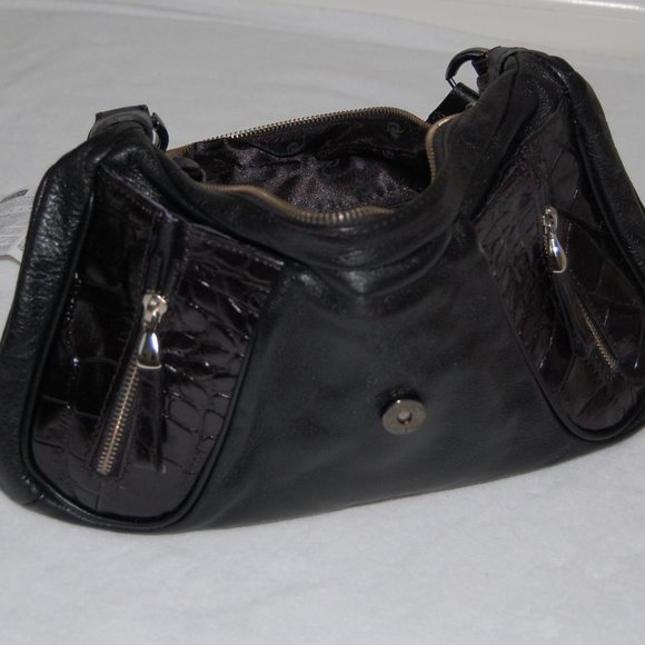 Ripani | Bags | Nwot Ripani Genuine Leather Hobo Shoulder Bag Black ...